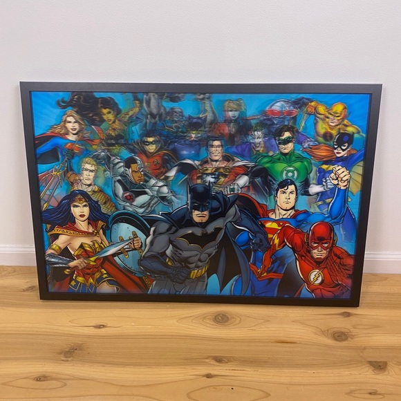 DC Comics | Wall Decor | Dc Superheroes Lenticular Wall Decor | Poshmark